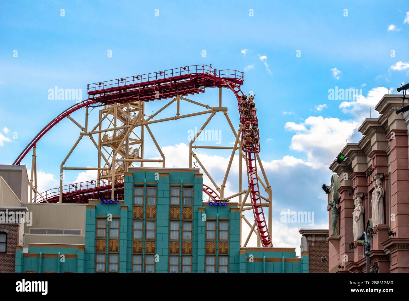 Orlando, Florida. March 02, 2020. People enjoying Hollywood Rip Ride ...