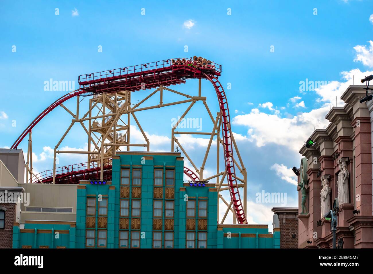 Orlando, Florida. March 02, 2020. People enjoying Hollywood Rip Ride ...