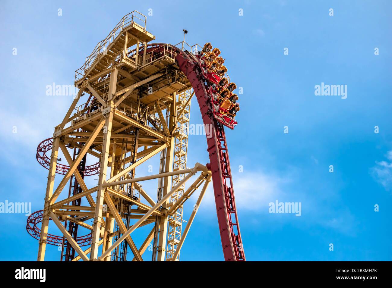 Orlando, Florida. March 02, 2020. People enjoying Hollywood Rip Ride ...