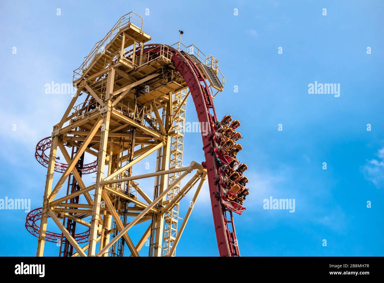 Orlando, Florida. March 02, 2020. People enjoying Hollywood Rip Ride ...