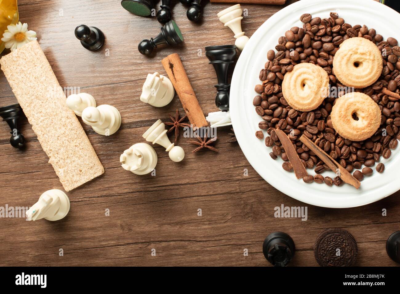 Chess board top view hi-res stock photography and images - Alamy