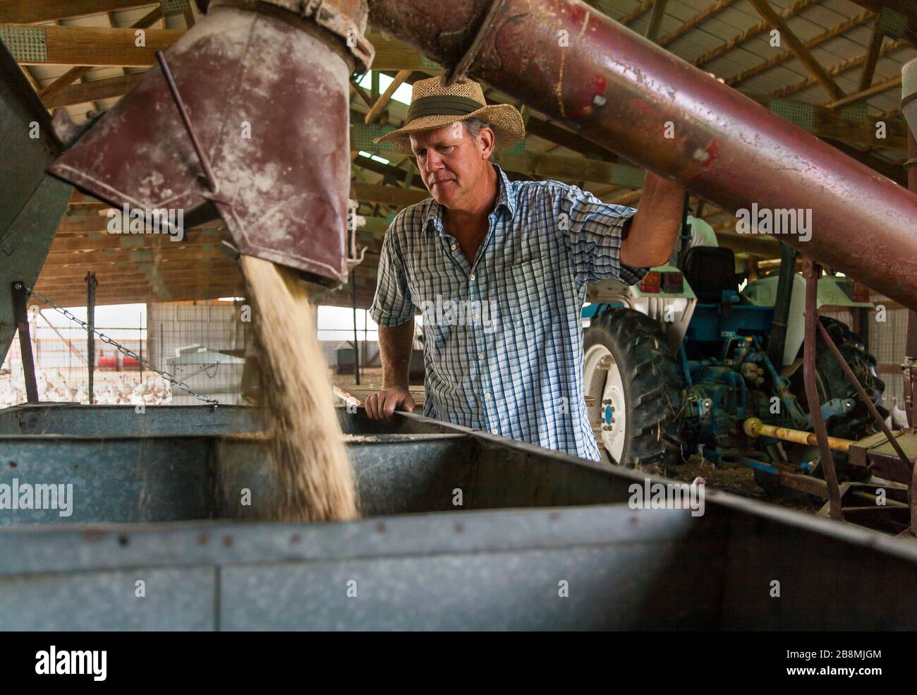 American Family farmer Stock Photo - Alamy