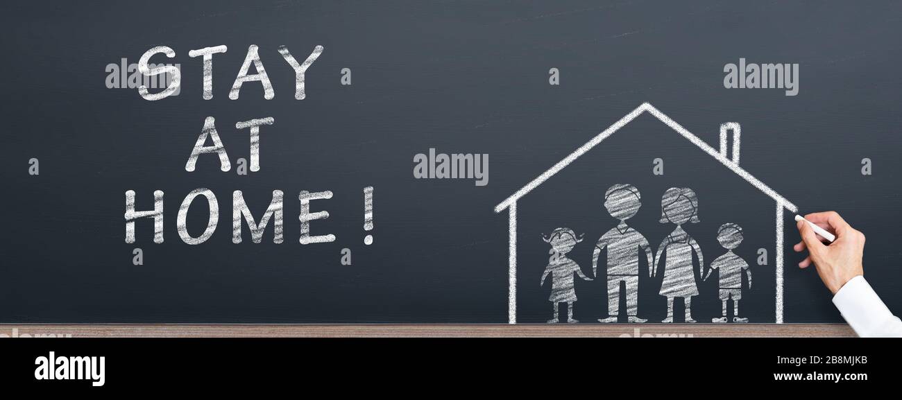 Stay at home warning hi-res stock photography and images - Alamy