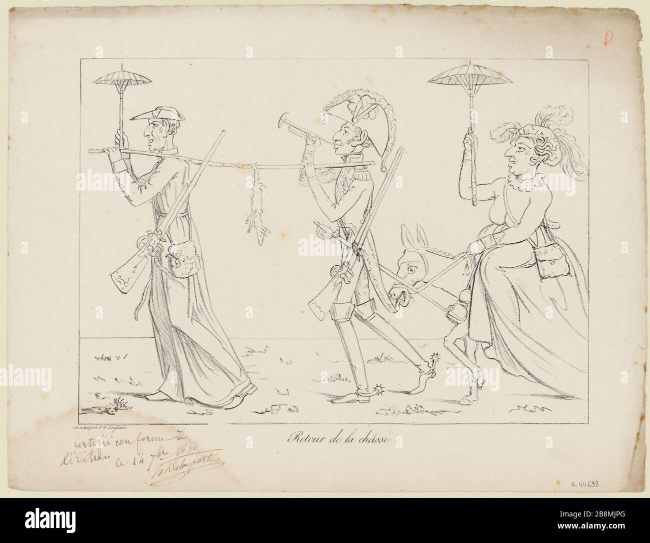 French hunting scene hi-res stock photography and images - Alamy