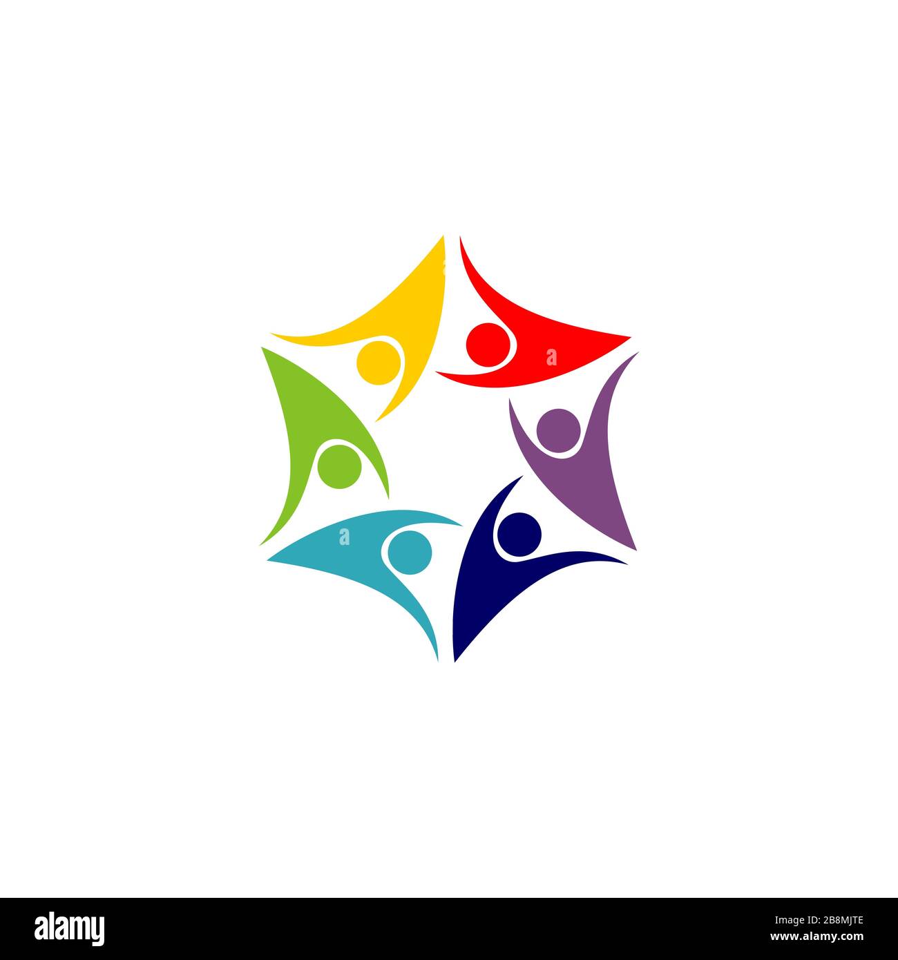 Human Shape Star Logo Template Illustration Design. Vector EPS 10 Stock ...