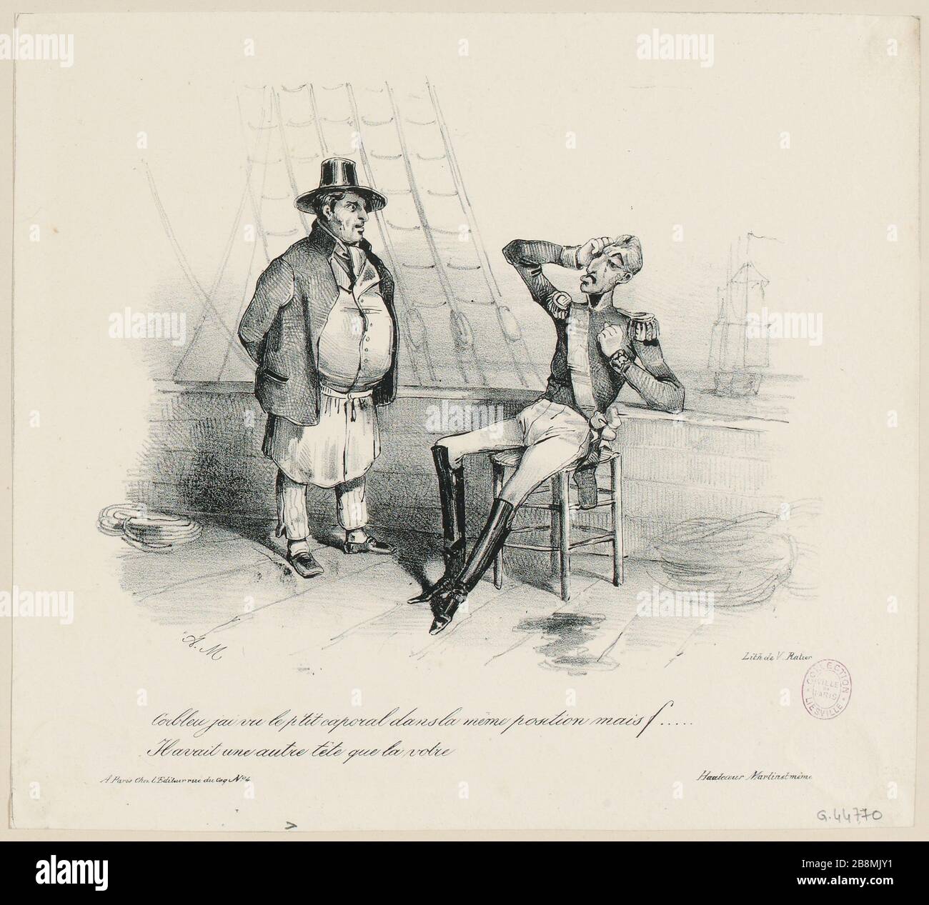 Corbleu I saw the little corporal in the same position but f .... / He ...