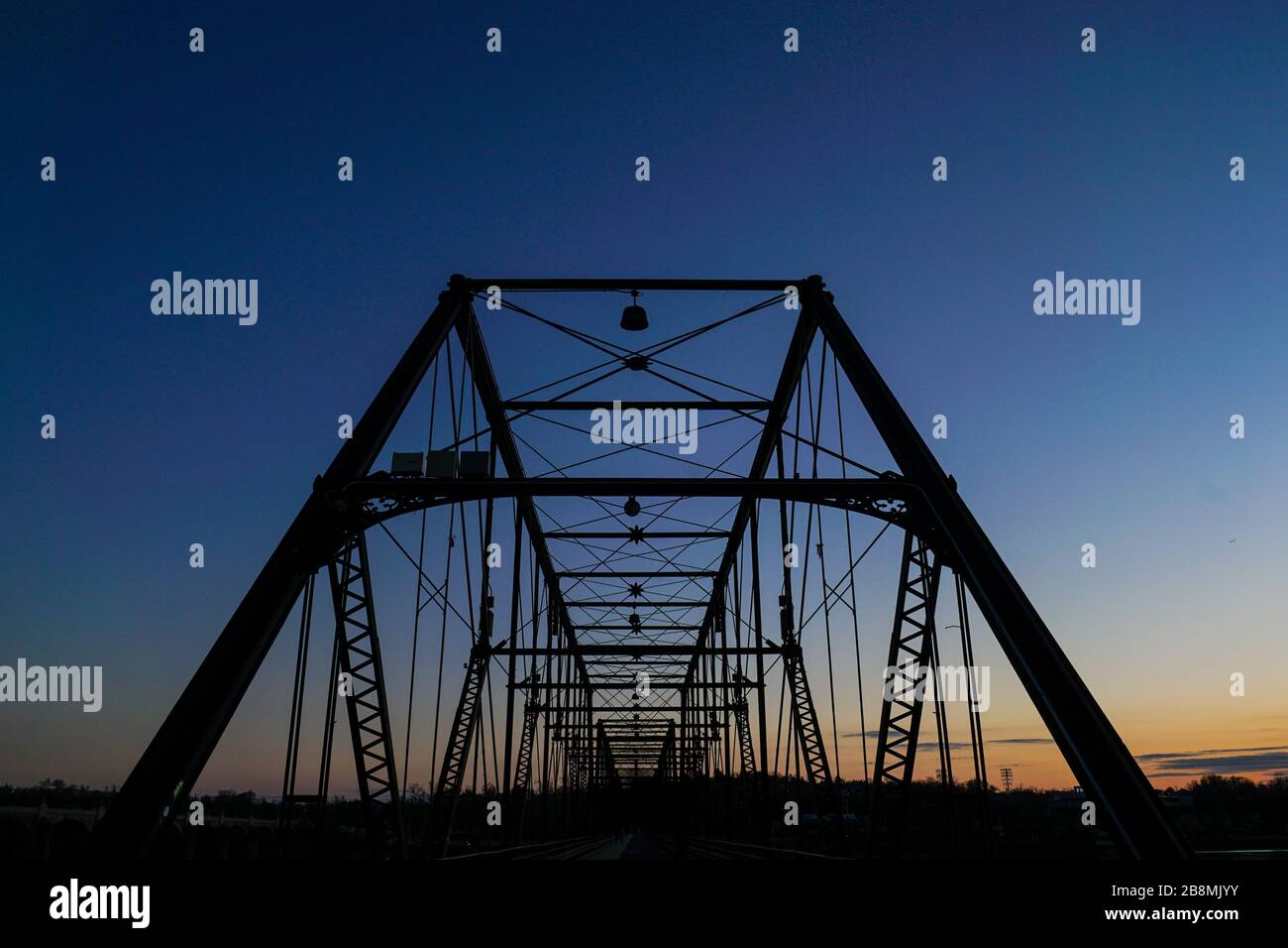 Walnut Street Bridge Stock Photo - Alamy