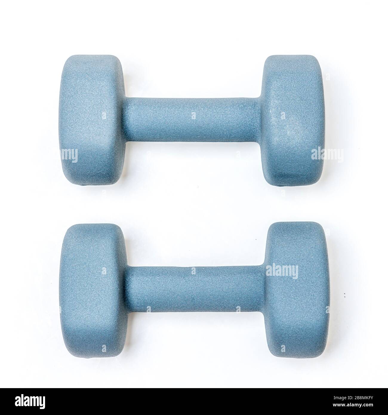 Dumbbell nobody top view Cut Out Stock Images & Pictures - Alamy