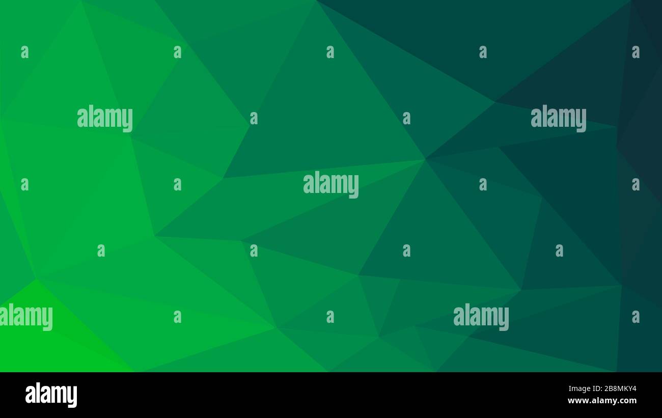 Modern green low poly concept illustration Stock Photo - Alamy