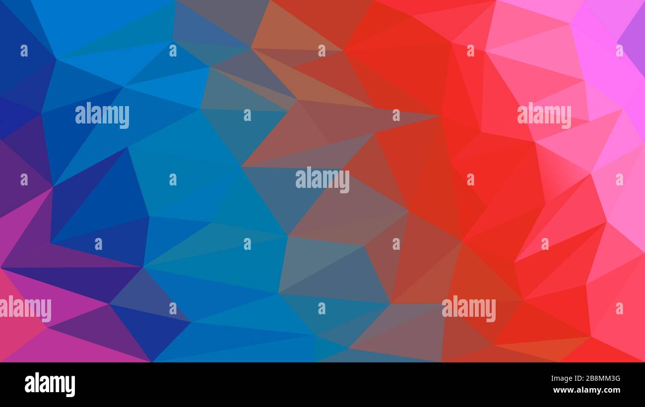 Colorful modern geometric low poly concept illustration Stock Photo - Alamy