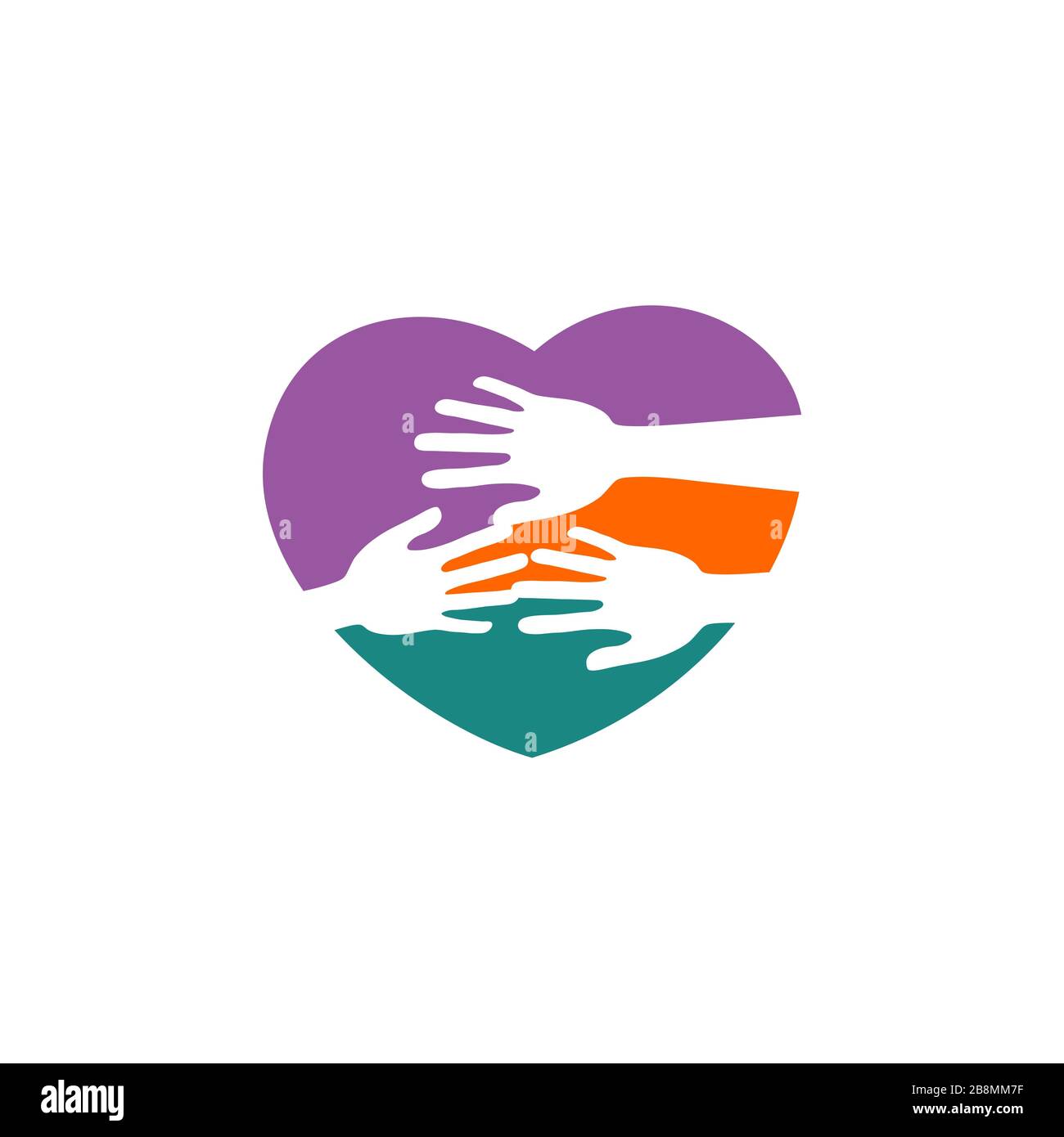Heart and Hands Logo Template Illustration Design. Vector EPS 10 Stock ...