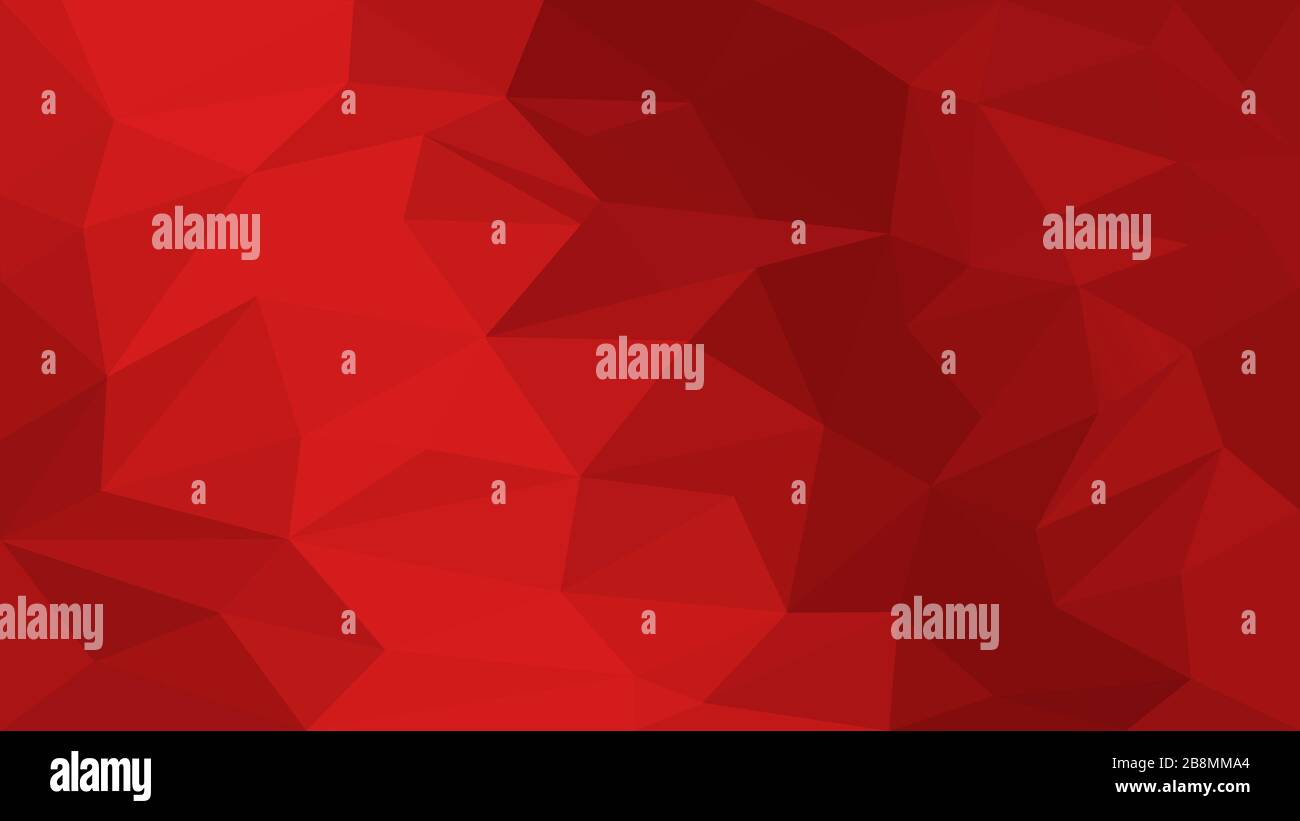 Modern red low poly concept illustration Stock Photo - Alamy