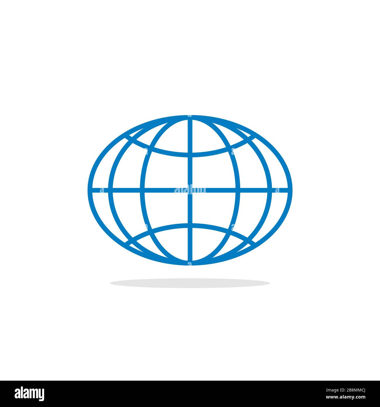 Oval Globe Logo Template Illustration Design. Vector EPS 10 Stock Photo ...