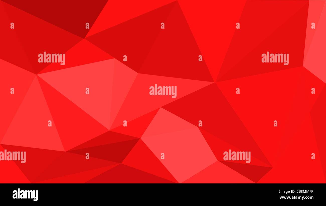 Red modern low poly concept background. Abstract geometric structure ...
