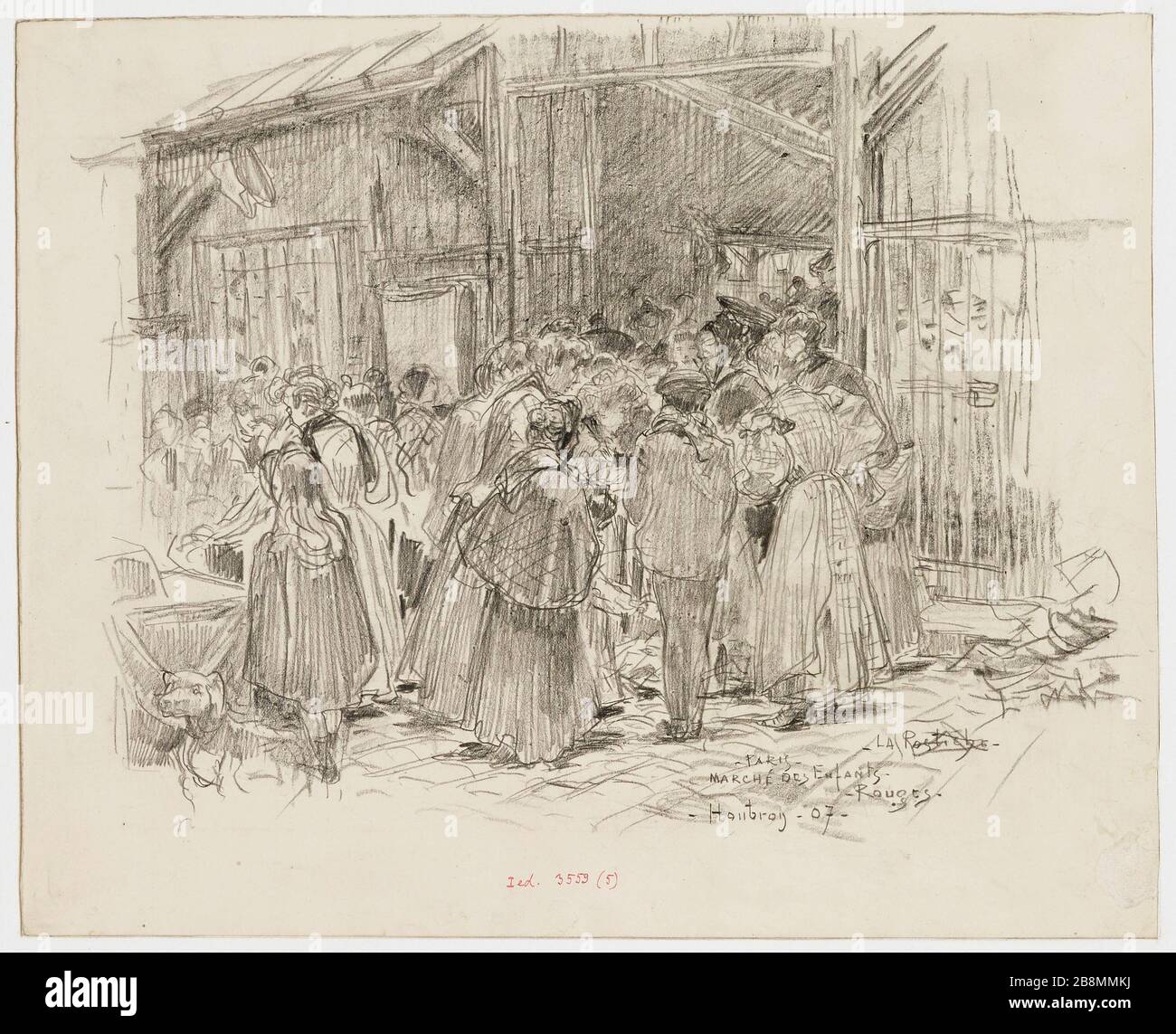 The Rostiche. Market Enfants Rouges in 3rd District 1907 (dummy Title ...