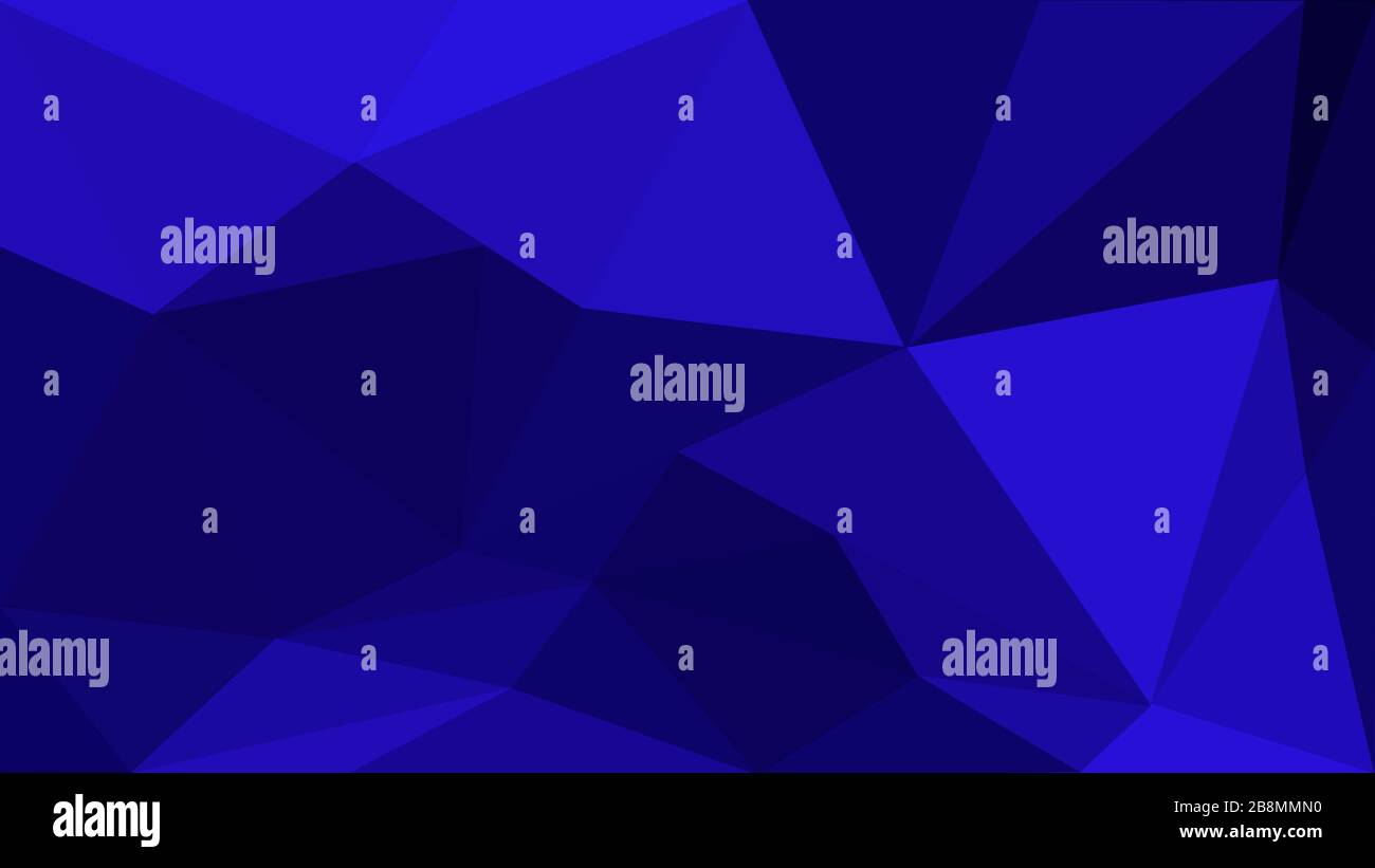 Blue low poly concept illustration. Blue geometric structure Stock ...