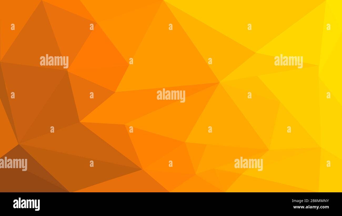 Abstract yellow geometric backdrop. Yellow low poly background Stock ...