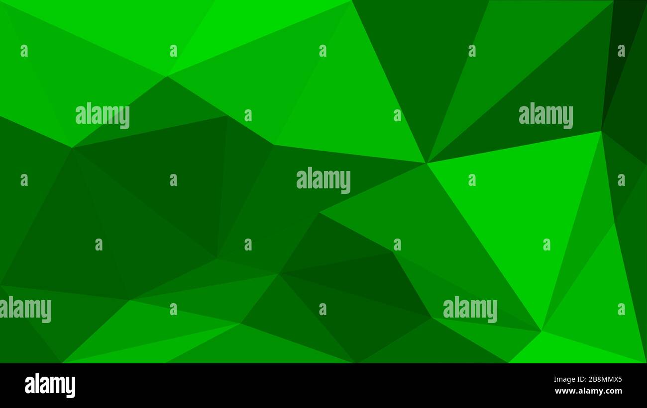 Abstract green geometric background. Green triangles texture. Low poly ...