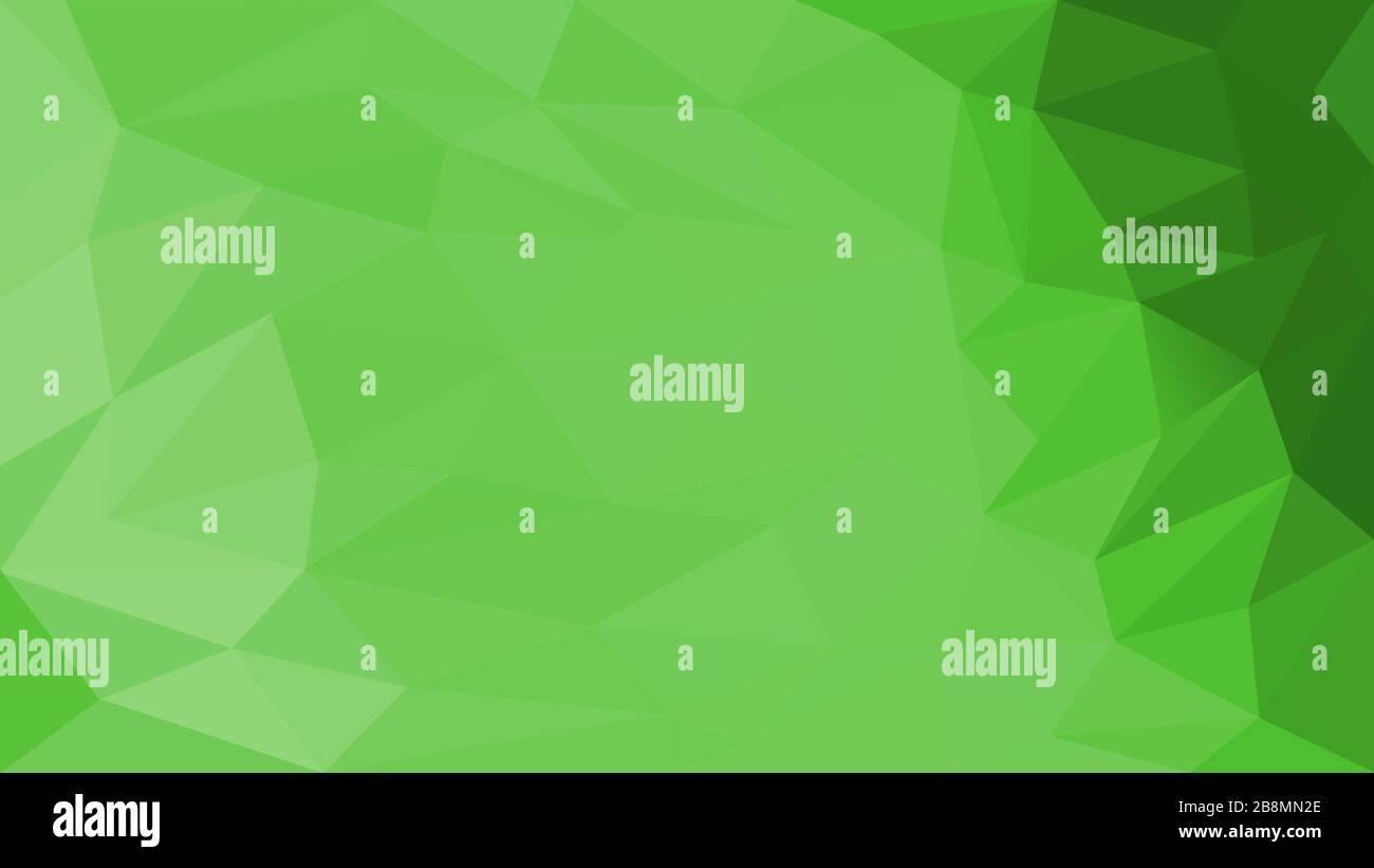 Beautiful modern green low poly concept illustration Stock Photo - Alamy
