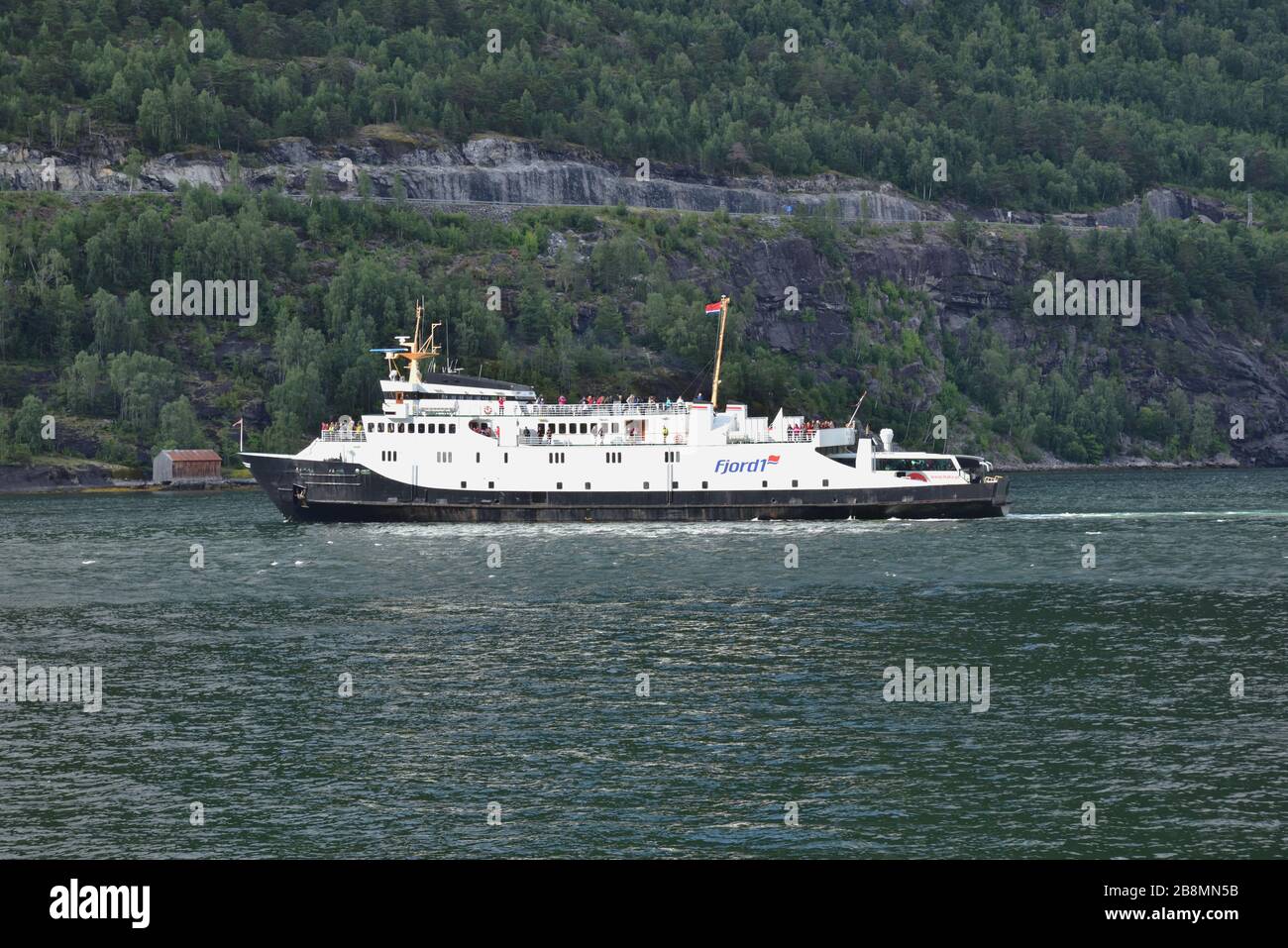 One of the ferries serving the towns and villages along the Norwegian ...