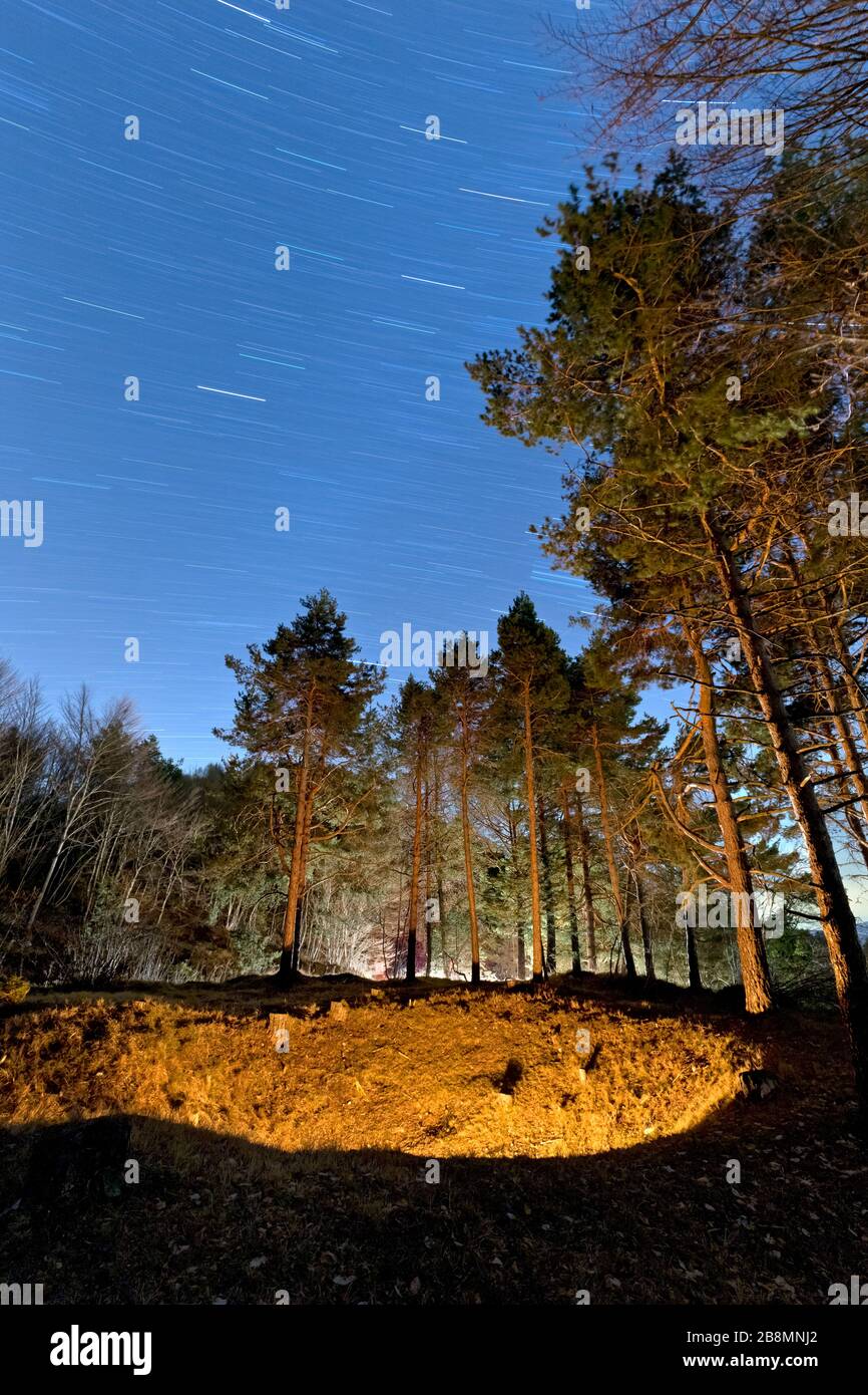 Vestiges of the Great War on Mount Zugna: the large crater caused by ...