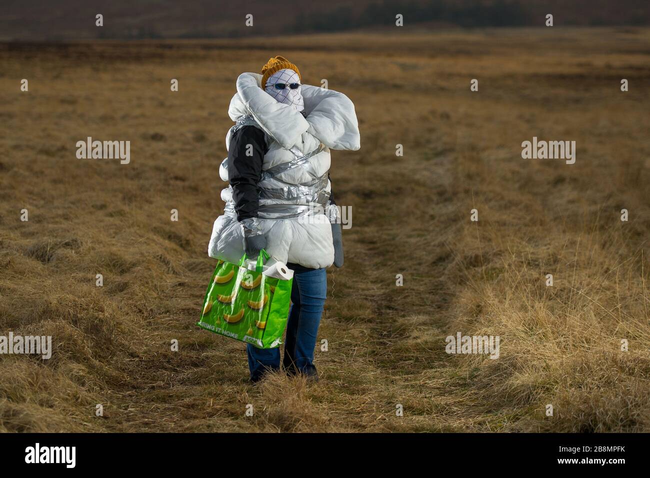 Person wrapped up in soft padding hi-res stock photography and images ...