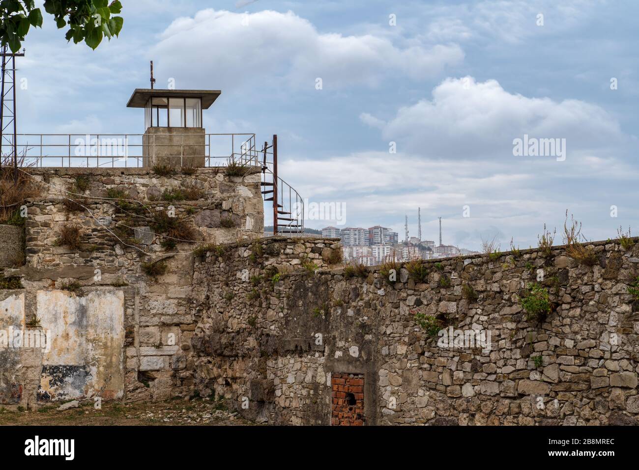 A prison guard tower in Old Sinop Fortress Prison Stock Photo - Alamy