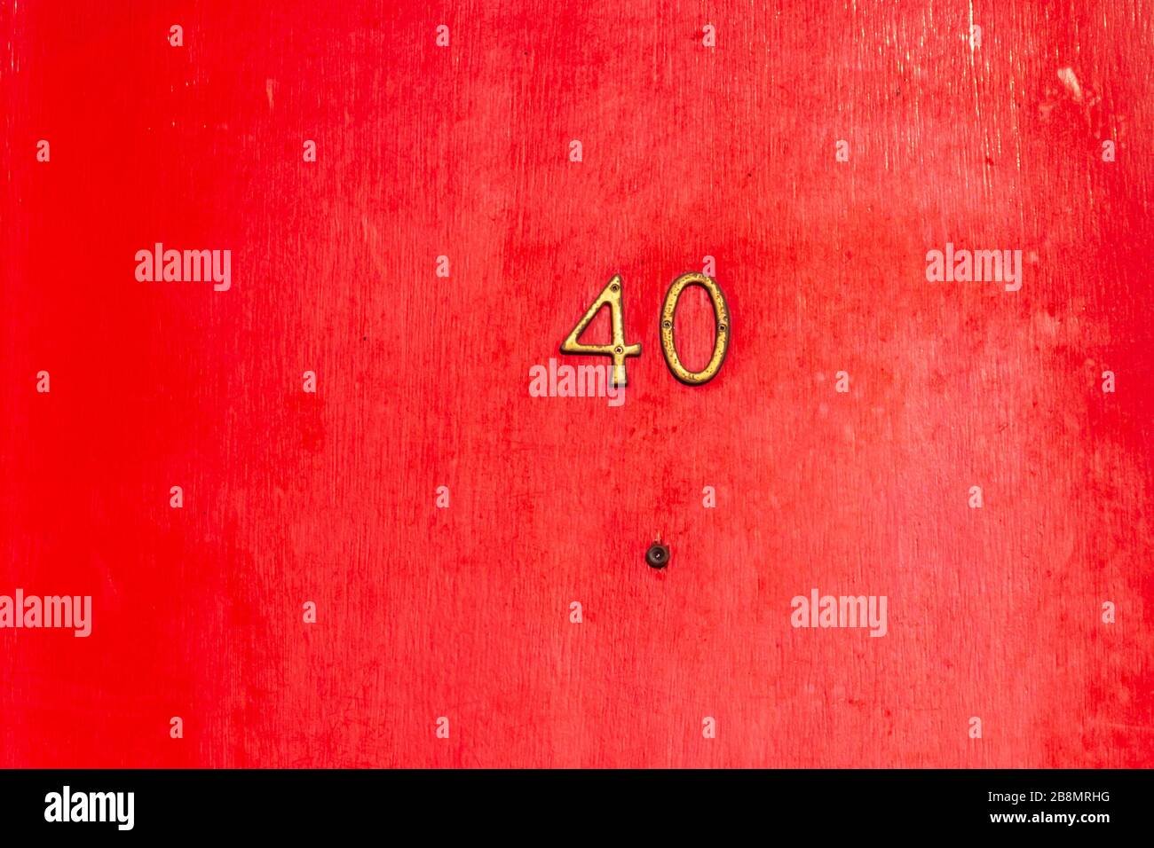 House number 40 Stock Photo - Alamy