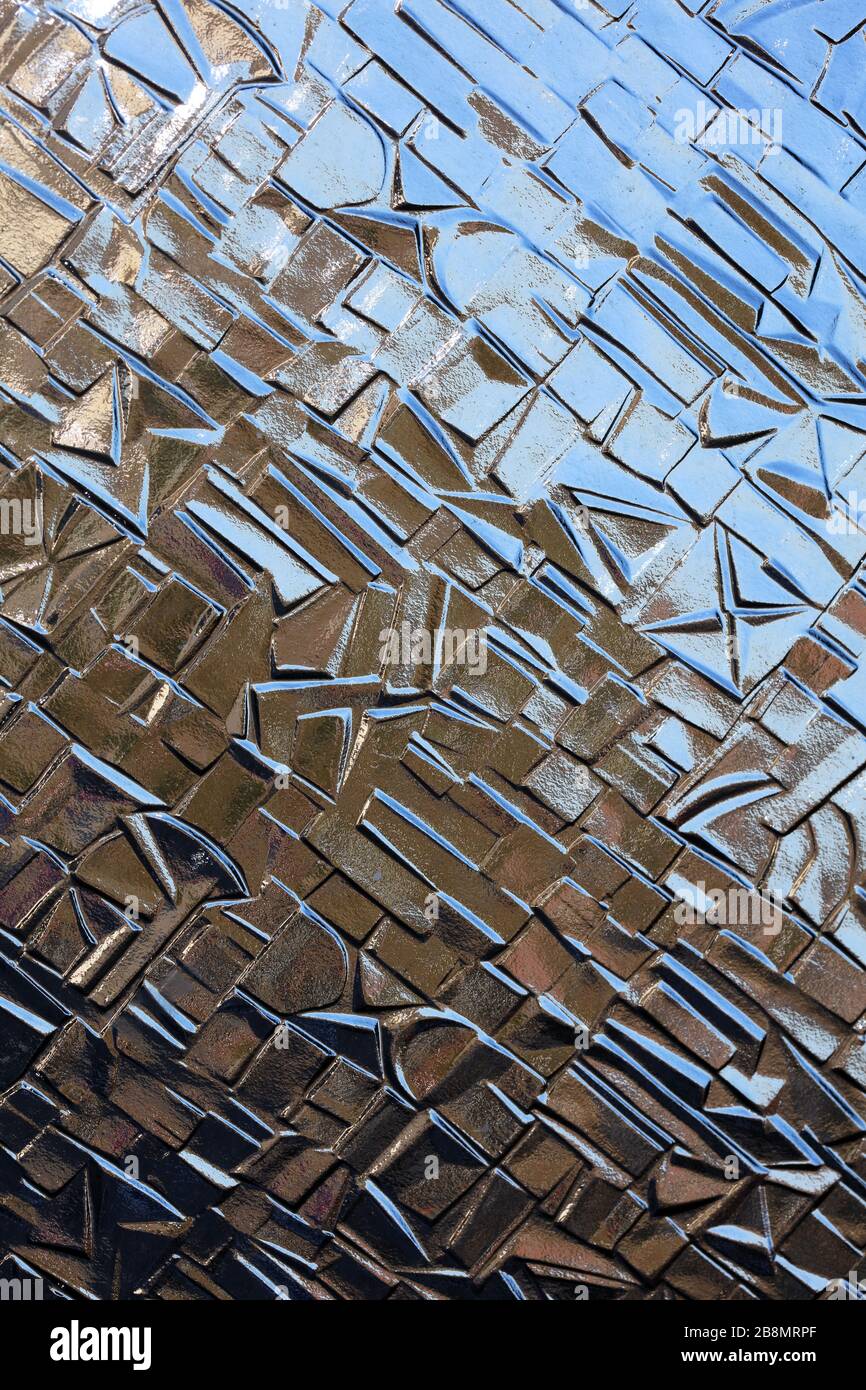 Windows glass with cubes and triangles decorated background high ...