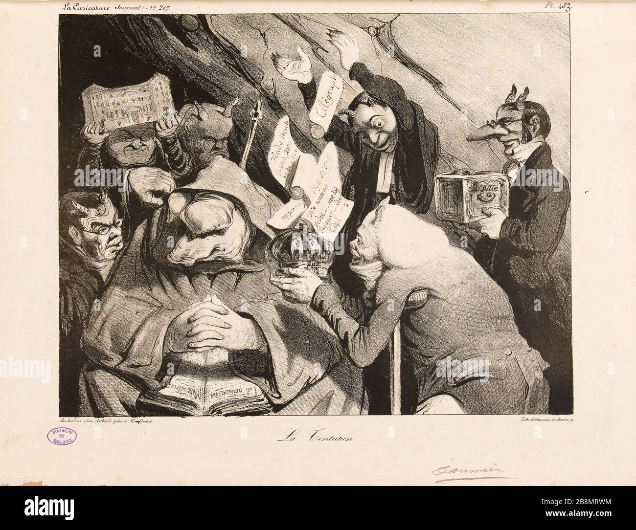 Caricature by honore daumier hi-res stock photography and images - Alamy