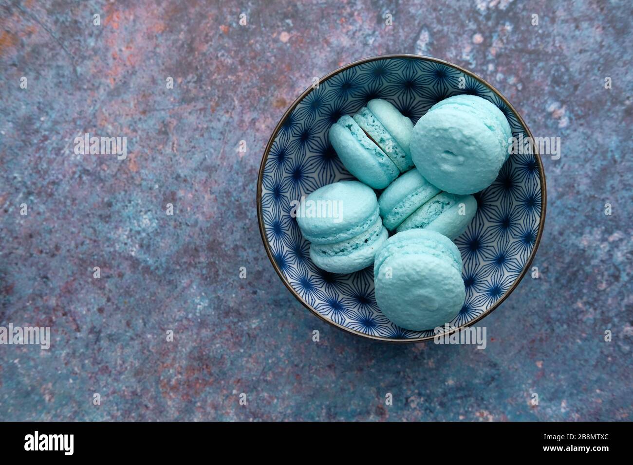 Close up macaroon in bowl hi-res stock photography and images - Alamy