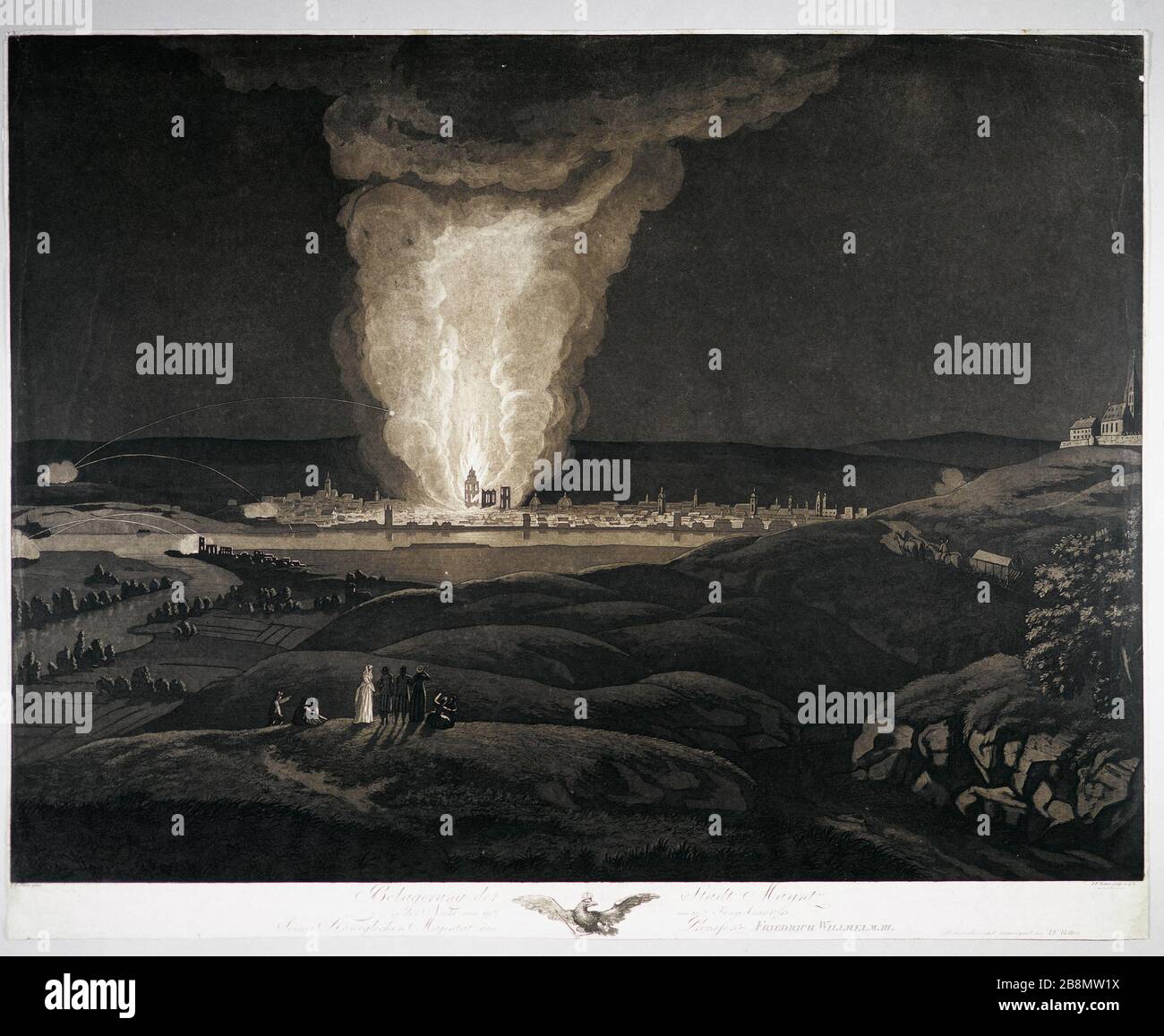 BOMBING MAINZ I.F. Tielker et Schutz. "Bombardement de Mayence (29-30 ...