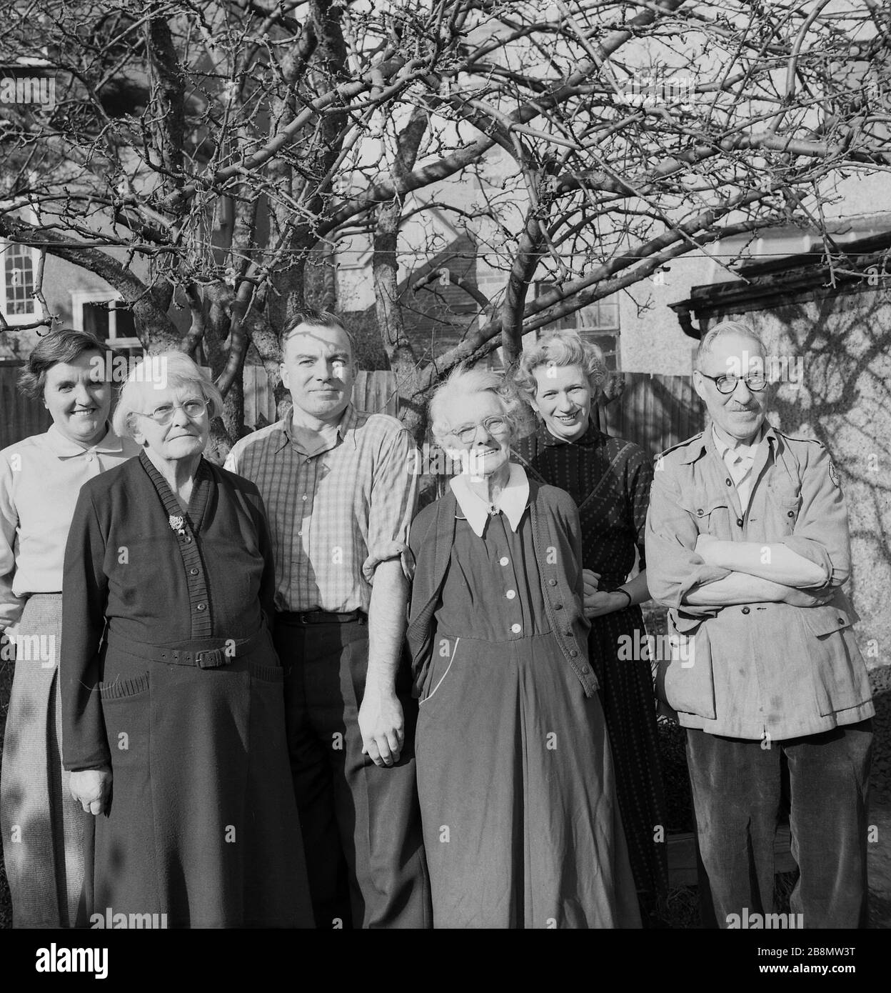 1959, historical, group of elderly people, possibly a family of ...