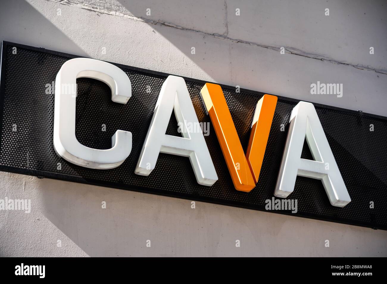 Cava restaurant, logo seen in New York City Stock Photo - Alamy