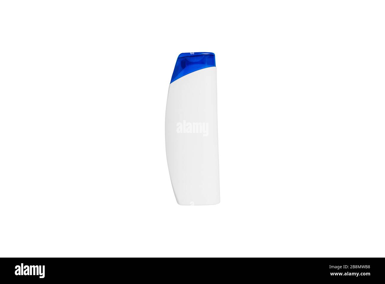 Cosmetic bottle without label isolated on white background. Plastic jar ...