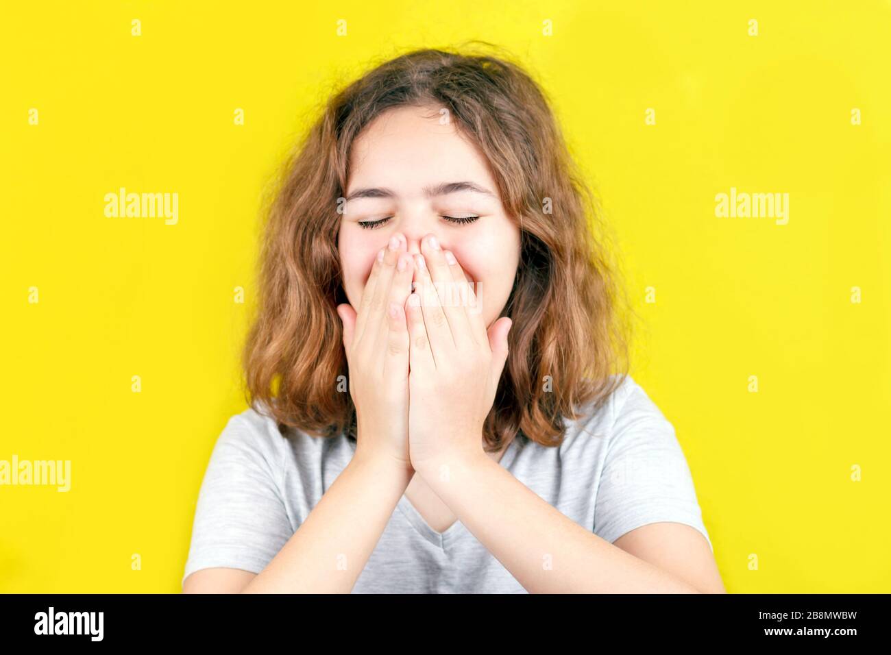 Laughing funny happy face redhead hi-res stock photography and images ...