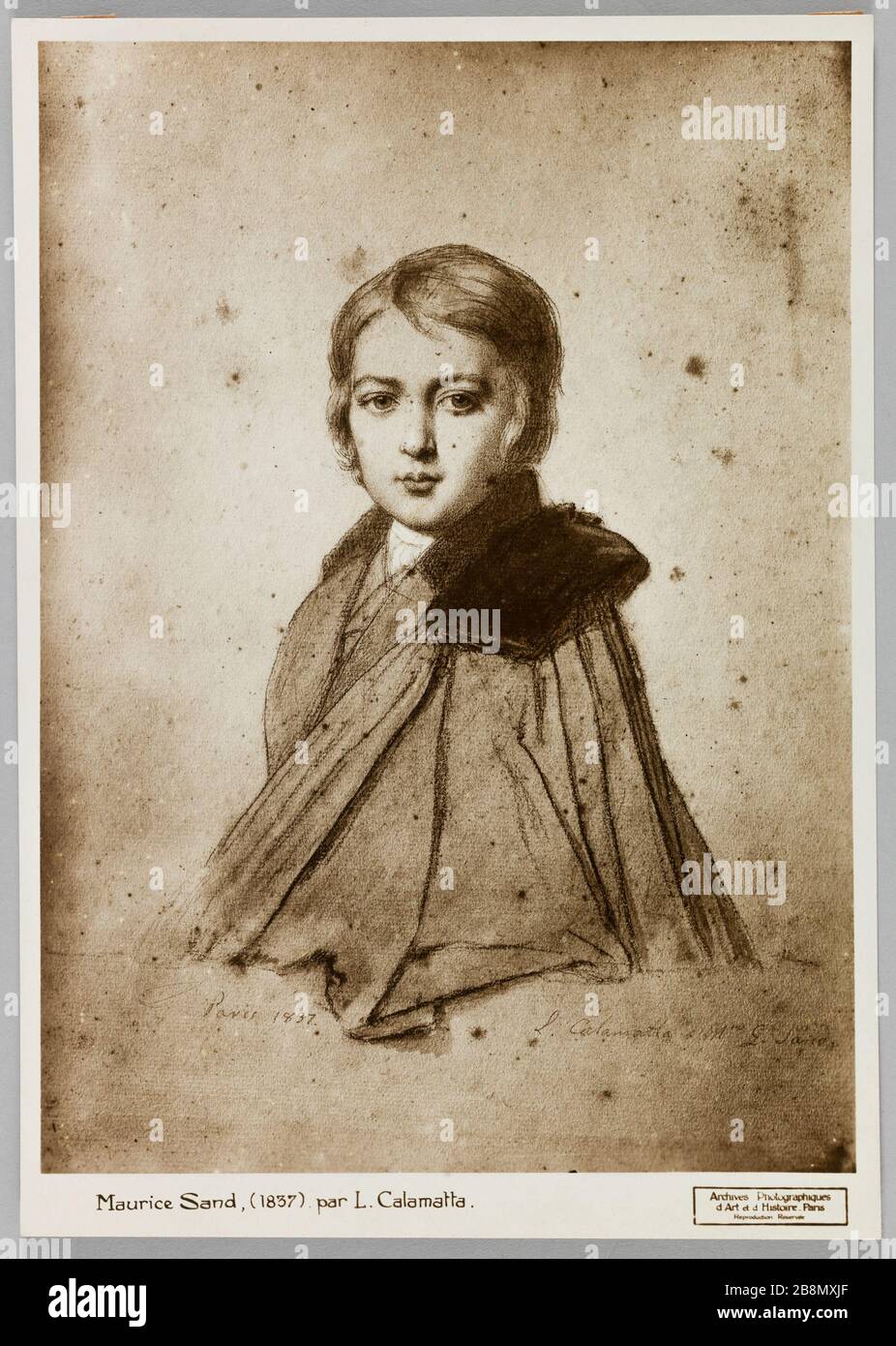 Maurice Sand (Reproduction) Luigi Calamatta 51801-1869). Maurice Sand ...