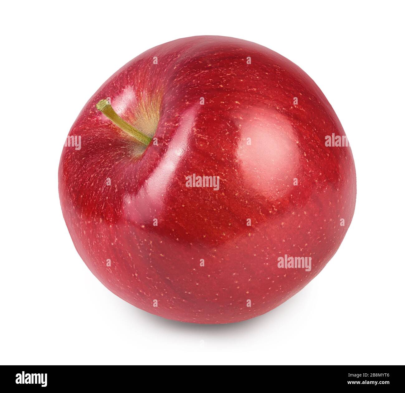 Red apple isolated on white background with clipping path and full ...