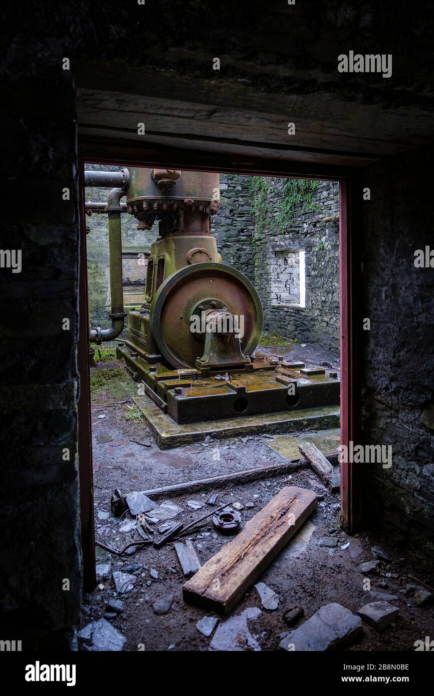 Dinorwic Slate Quarry, situated between the villages of Dinorwig and ...