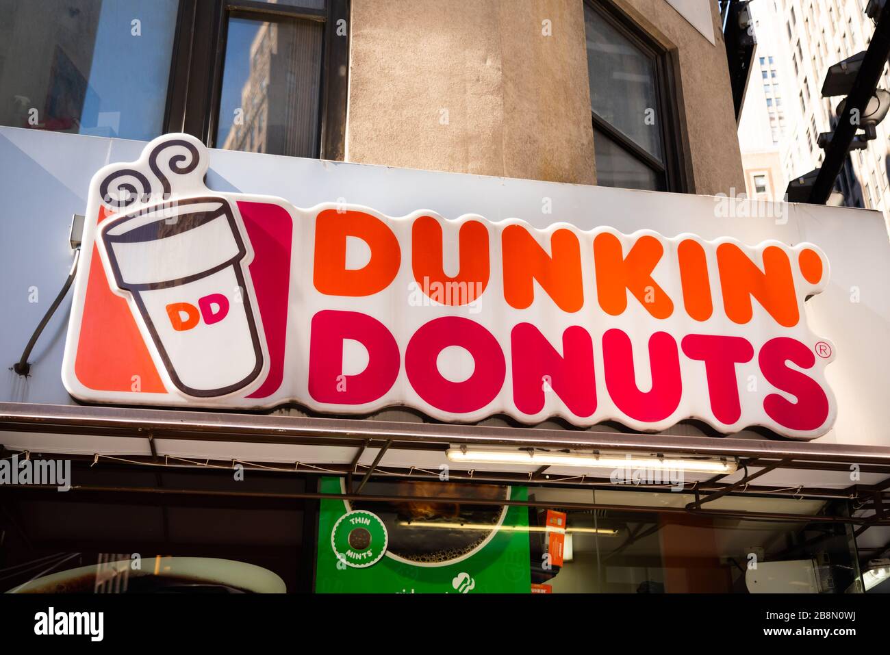 Dunkin donut sign hi-res stock photography and images - Alamy