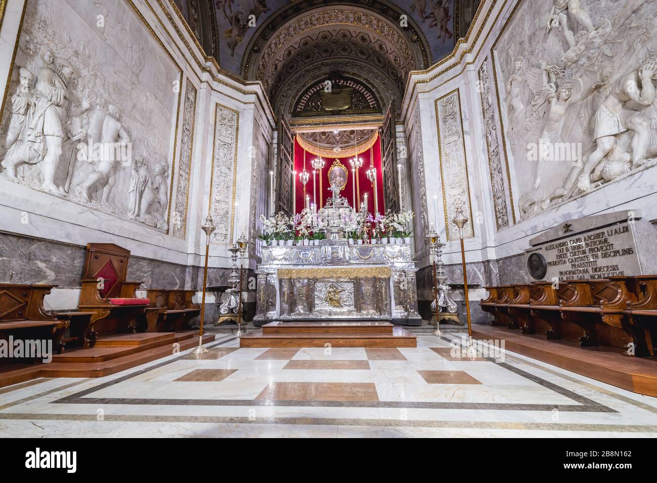 One of the side altars in Metropolitan Cathedral of the Assumption of ...