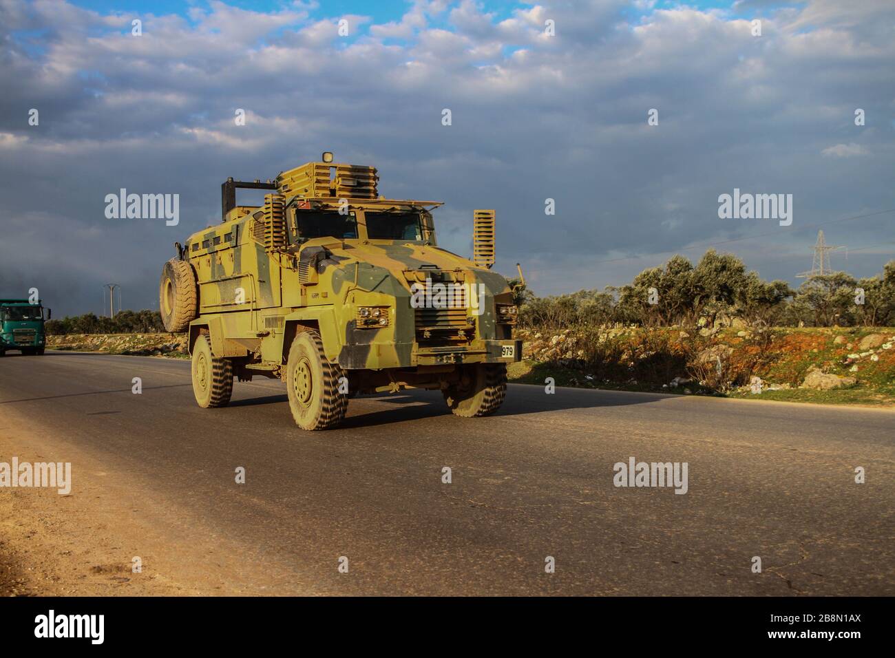 Army convoy trucks vehicles hi-res stock photography and images - Alamy