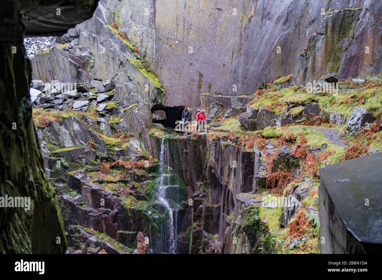 Dinorwic Slate Quarry, situated between the villages of Dinorwig and ...