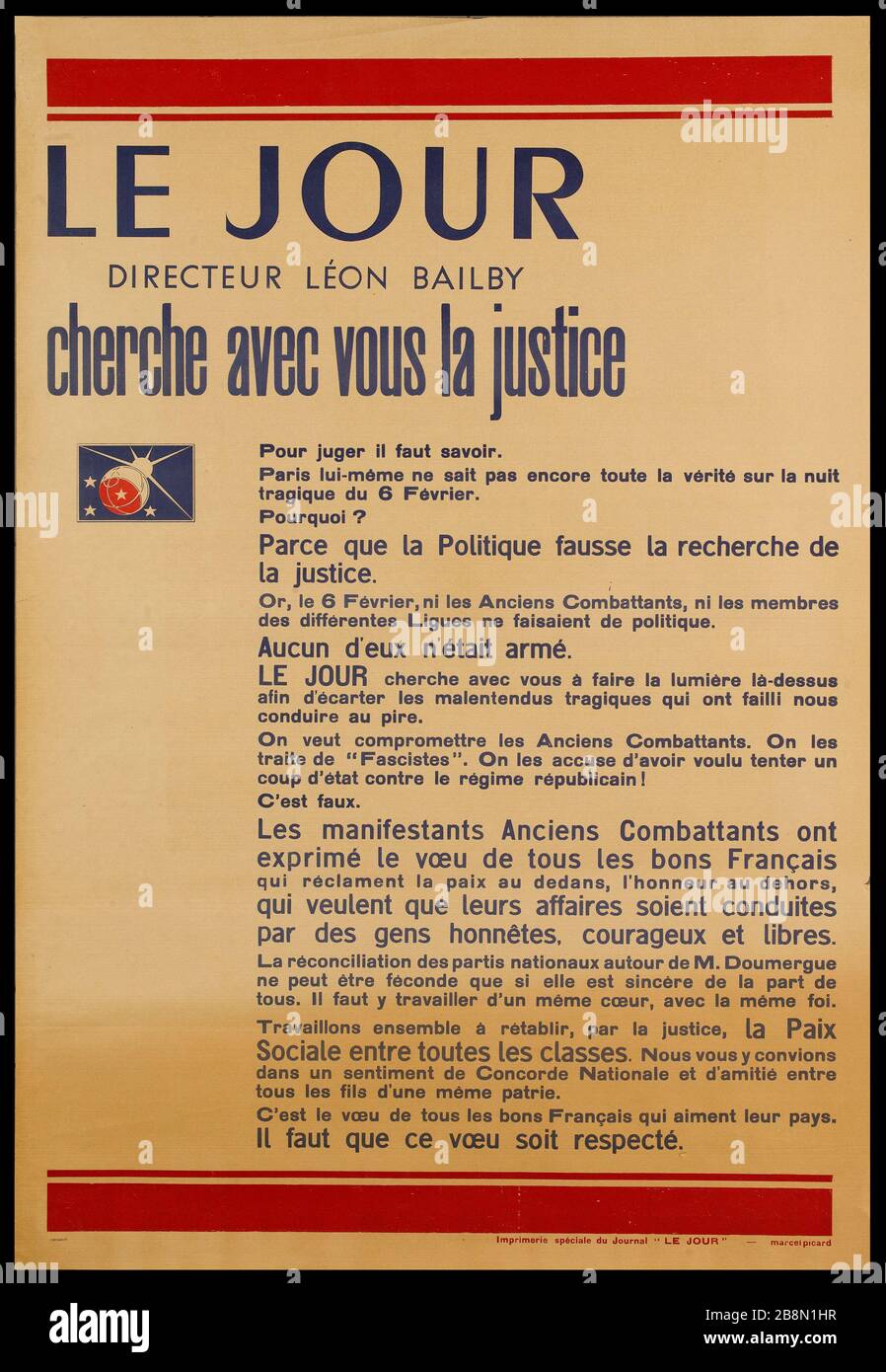 DAY, DIRECTOR LEON Bailby seeks justice with you Marcel Picard ...