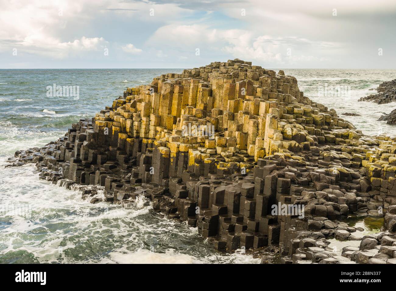 The Giant's Causeway is an area of interlocking hexagonal volcanic ...