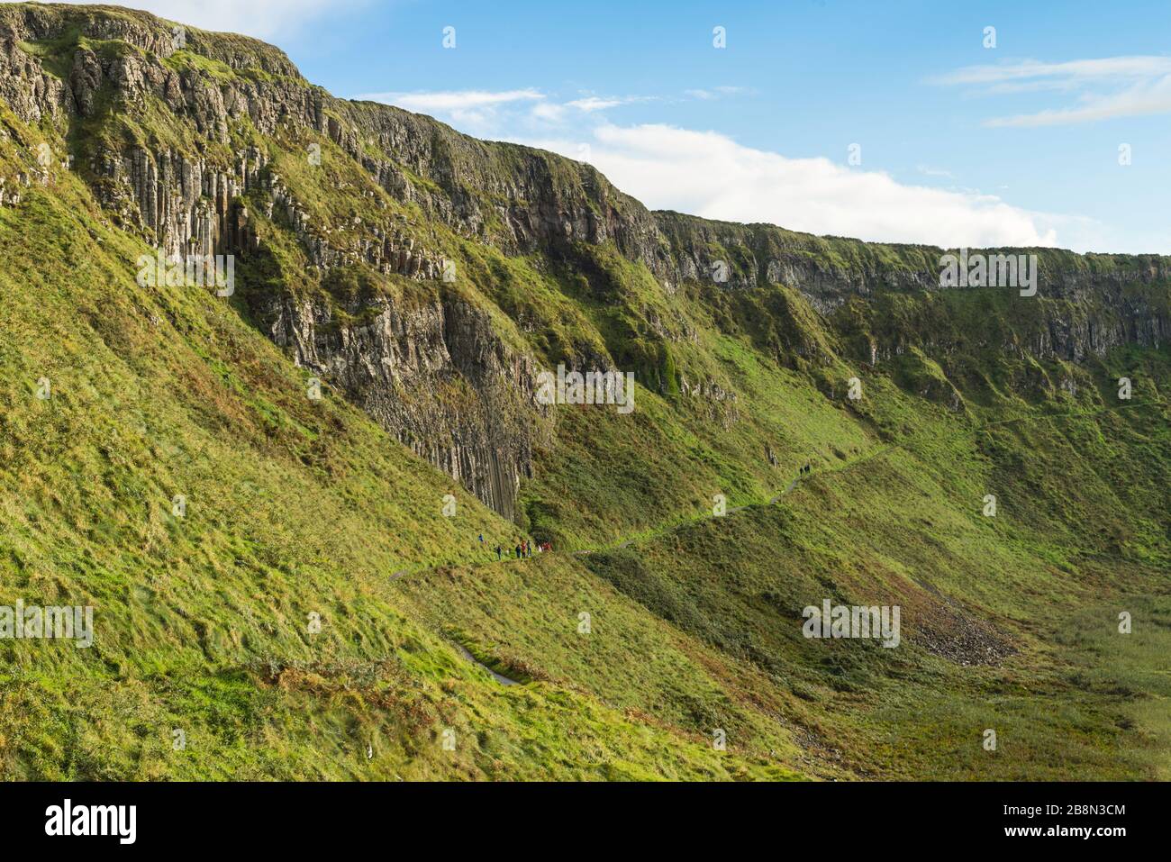 The Causeway Coast of County Antrim, Northern Ireland, UK, features the ...