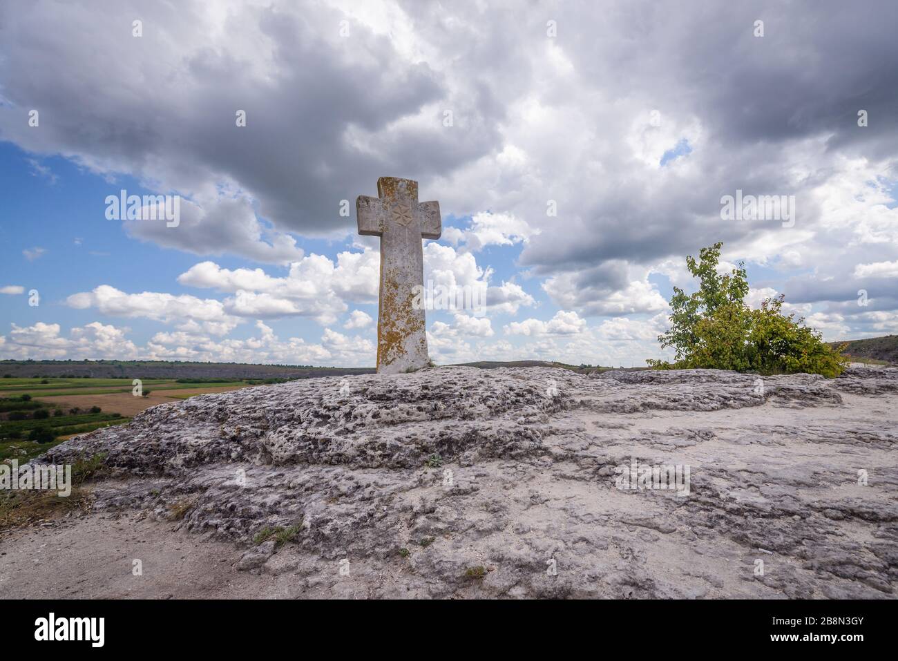Stone cross in Orheiul Vechi - Old Orhei historical and archaeological ...