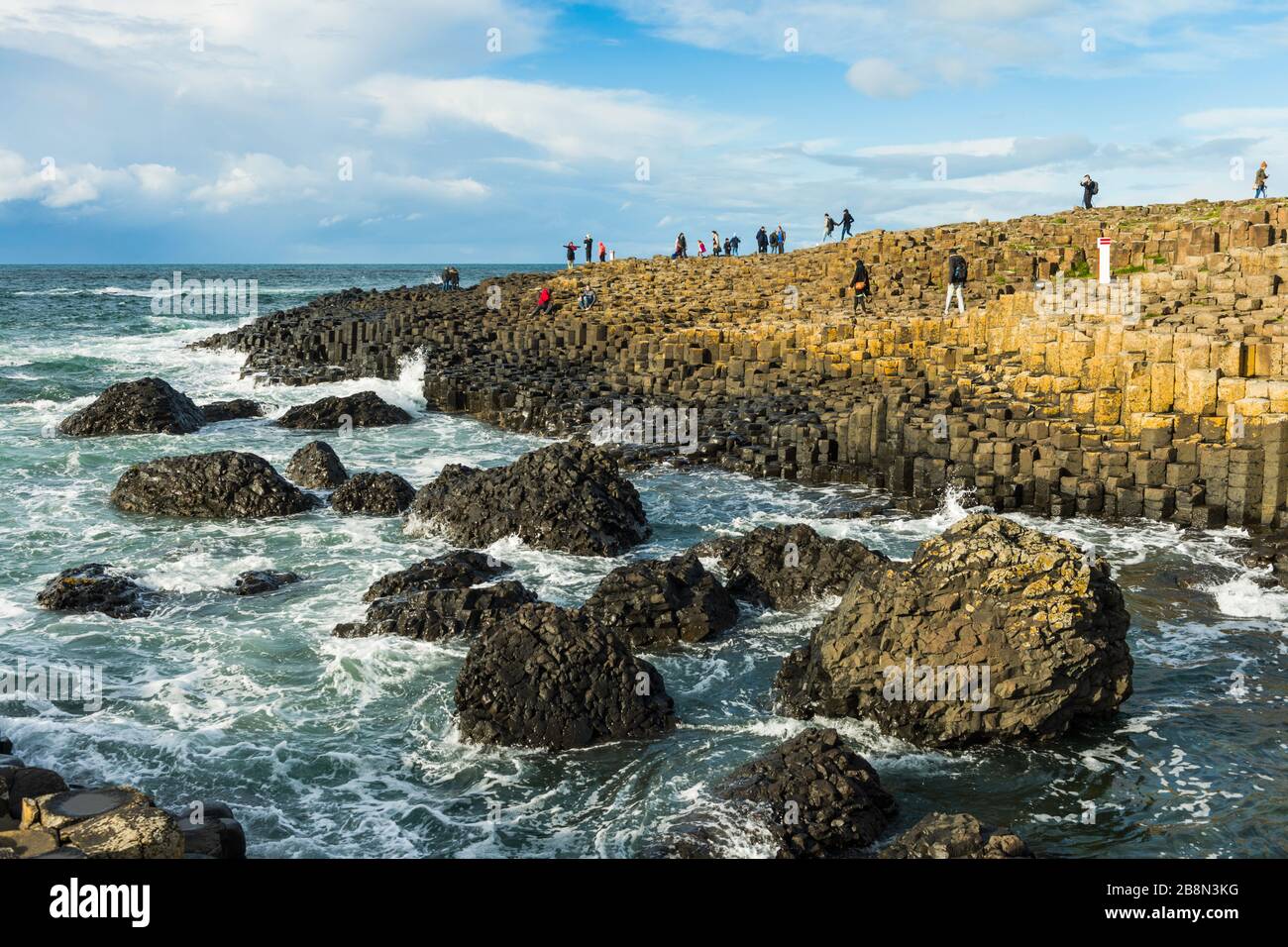 The Giant's Causeway is an area of interlocking hexagonal volcanic ...