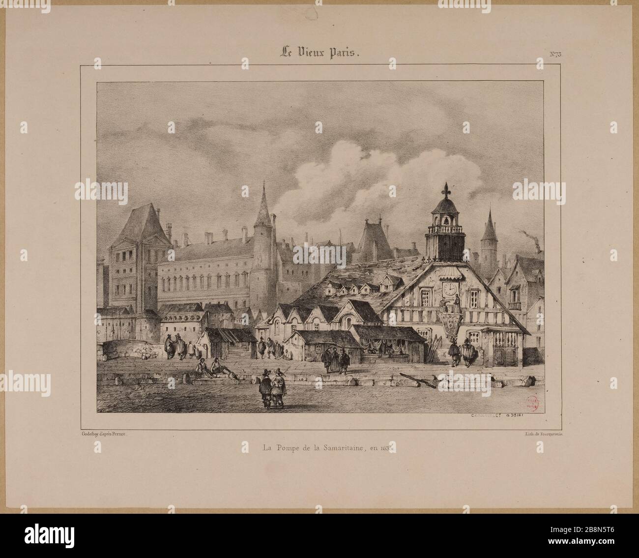 The pump of the Samaritan woman in 1635 Stock Photo - Alamy