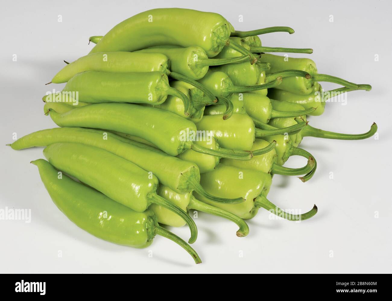 Green Pepper, Carliston isolated on white background Stock Photo - Alamy